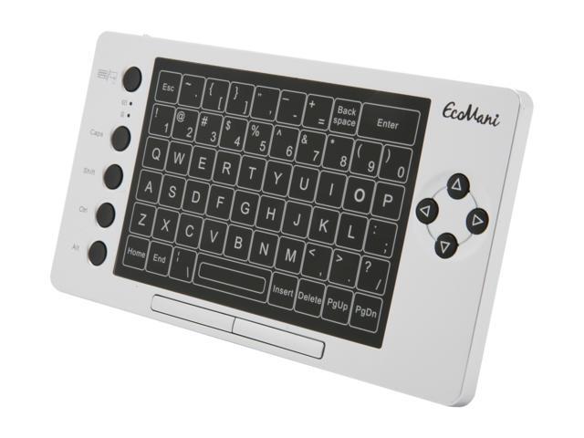 Jetway HWKJ01SUSJ Silver/Black 2.4 GHz RF Wireless Keyboard & Multi ...