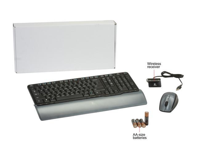 Refurbished: Logitech Cordless Desktop S520 920-000922 Black Cordless ...