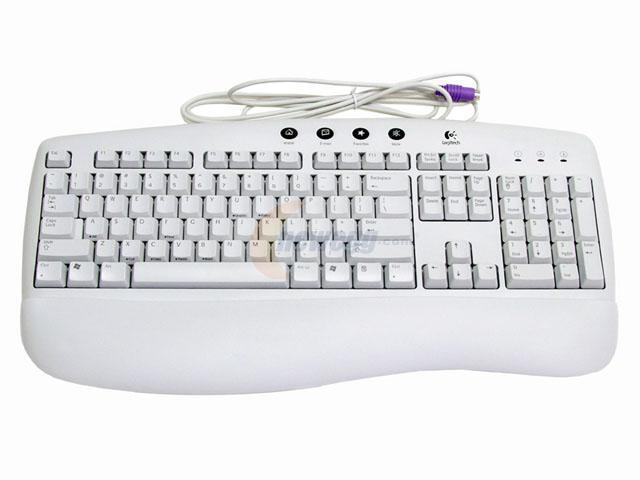 Logitech 967352-0403 White Deluxe Plus Keyboard - Newegg.com