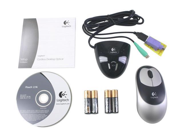 Logitech Cordless Desktop Optical 967320-0403 Black RF Wireless ...