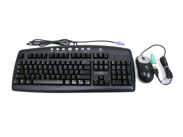 Logitech Optical Desktop 967278-1403 Black Wired Keyboard - Newegg.com