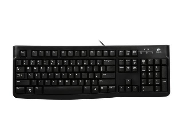 Refurbished: Logitech K120 920-002478 Black Wired Keyboard - Newegg.com