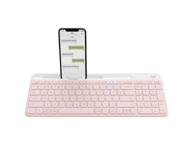 Logitech K585 Slim Multi-Device Wireless Keyboard - Rose - Newegg.ca