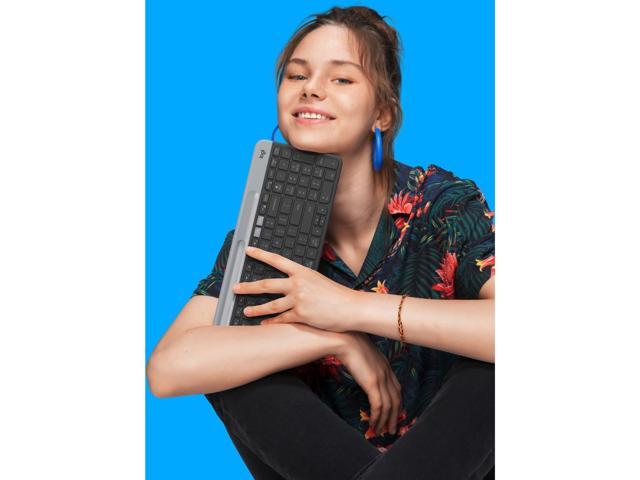 Logitech K585 Wireless Keyboard - English - Graphite - Slim - Newegg.com