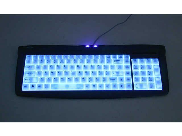 ZIPPY EL-715 Black & White Electron luminescent Keyboard - Newegg.com