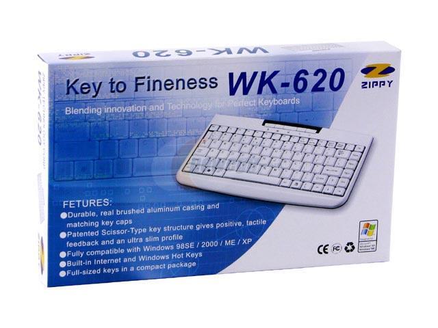 ZIPPY WK-620 Silver Aluminum Multimedia Keyboard - Newegg.ca