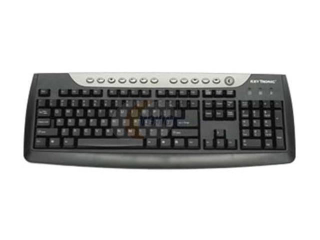 KeyTronic NAV-5-U5 Black/Silver Keyboard - Newegg.com