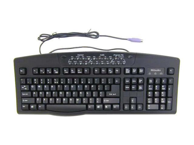 Mitsuko KM-9801 BLACK Black Wired Keyboard - Newegg.com