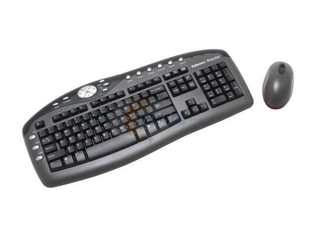 Fellowes 98917 Black RF Wireless Keyboard & Mouse Combo - Newegg.com