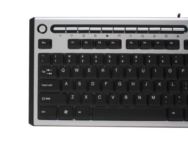 Fellowes 9893301 Silver/Black Wired Microban Multi Media Keyboard ...