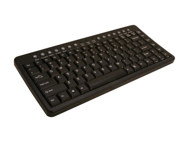 BYTECC MCK-90 Black Wired Multimedia Computer Keyboard w/ 2 ports USB ...