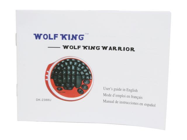 WOLF KING WARRIOR DK2388U Red/Black Wired Gaming Key Pad - Newegg.com