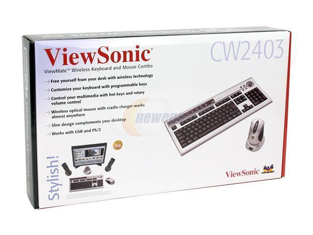 ViewSonic CW2403 2-Tone RF Wireless Keyboard - Newegg.com