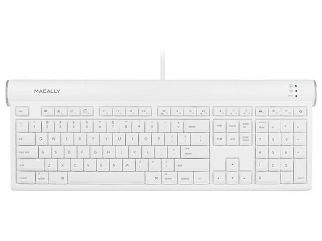 Macally USB 2.0 Slim Keyboard with Shortcut Function Keys - Newegg.com