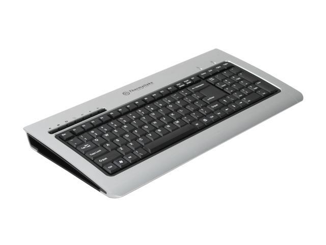 Thermaltake A2477 Silver/Black Soprano Aluminum Keyboard - Newegg.com