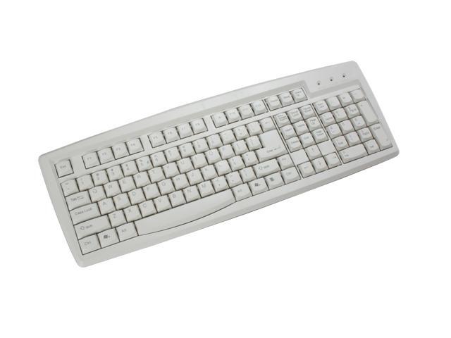 Linkworld LK601C88PS2 White Keyboard - Newegg.com