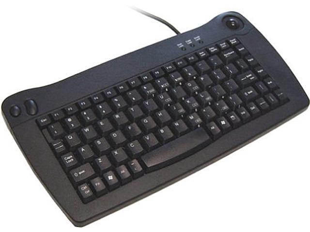 Adesso ACK-5010PW Mini PS/2 Keyboard with Trackball (white) - Newegg.com