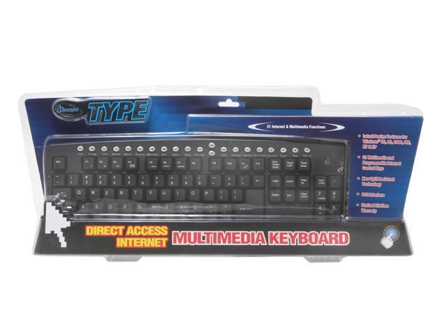 SAKAR 90150 Black Wired Keyboard - Newegg.com