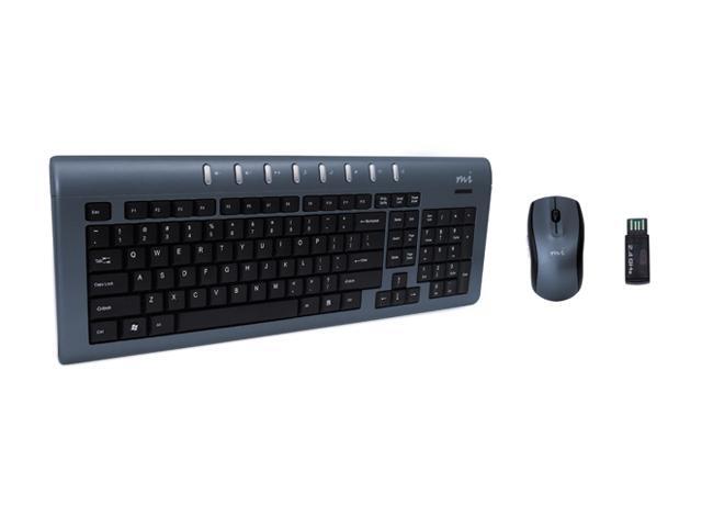 MICRO INNOVATIONS KB990W RF 2.4GHz Wireless Internet Keyboard & Mouse ...
