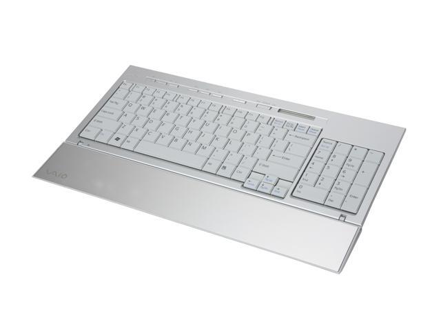 SONY VAIO VGPWKB5 Silver 2.4GHz Wireless Keyboard - Newegg.com