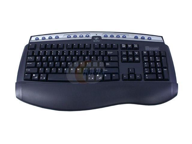 Gyration GP1200-001 Black RF Wireless Ultra GT Full-Size Keyboard Suite ...