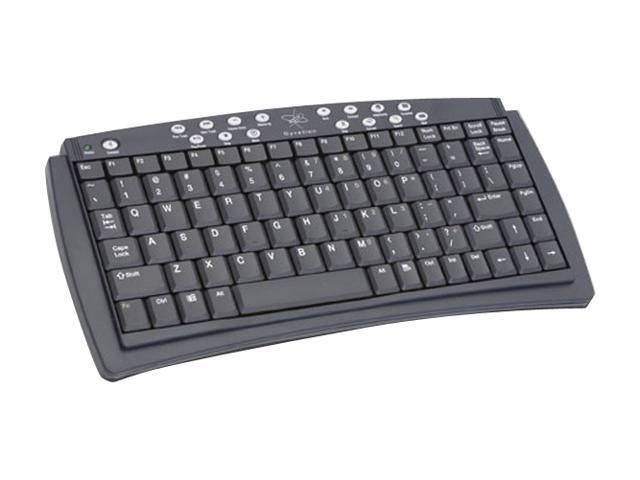 Gyration GO 2.4 GYAM1100CKUS Black RF Wireless 30 ft. Compact KeyBoard ...