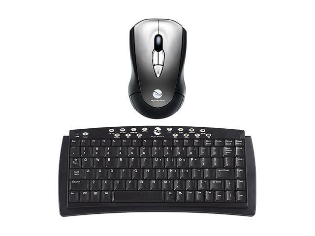 Gyration GYM2101CKNA Black RF Wireless Keyboard & Mouse - Newegg.com