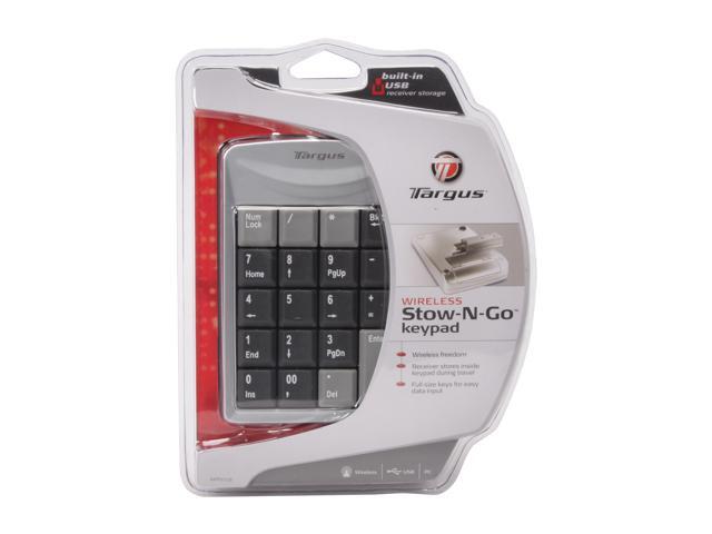 Targus AKP01US Silver/Black RF Wireless Stow-N-Go Keypad - Newegg.com