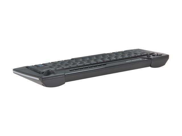 IOGEAR GKM561RW4 Black 2.4GHz Multimedia Keyboard with Laser Trackball ...