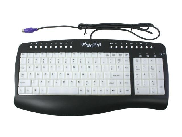 LOGISYS Computer KB602BK 2-Tone Wired ILLUMINATED Keyboard - Newegg.com