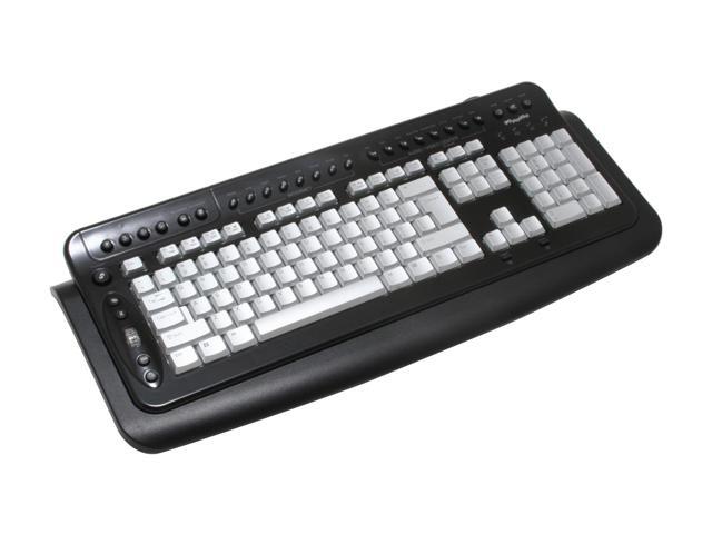 LOGISYS Computer KB609 2-Tone Pro Character-Illuminated Keyboard ...