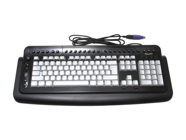 LOGISYS Computer KB609 2-Tone Pro Character-Illuminated Keyboard ...