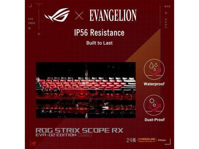 ASUS ROG Strix Scope RX EVA-02 Edition, 100% RGB Gaming Keyboard, ROG ...