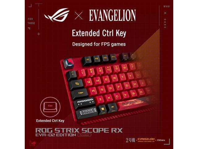 ASUS ROG Strix Scope RX EVA-02 Edition, 100% RGB Gaming Keyboard, ROG ...