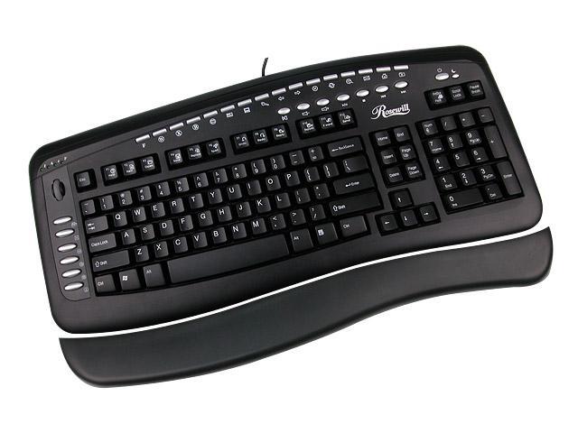 Rosewill RK-028 BLK Black Keyboard - Newegg.com
