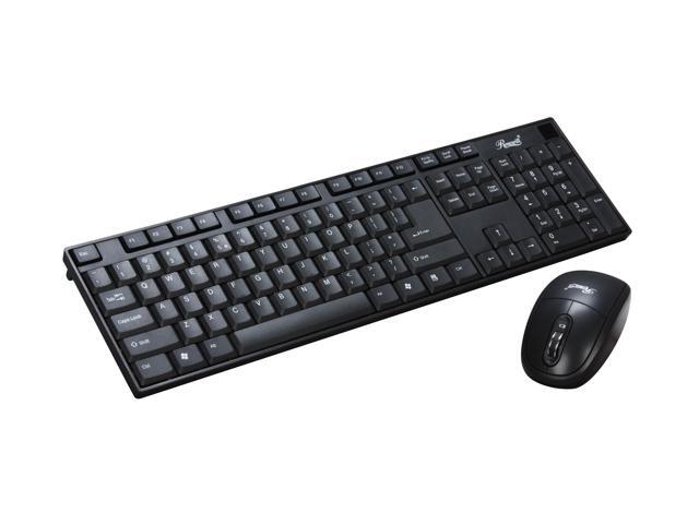 Rosewill RKM-800RF 2.4 GHz Cordless Slim Keyboard and Mouse Combo ...