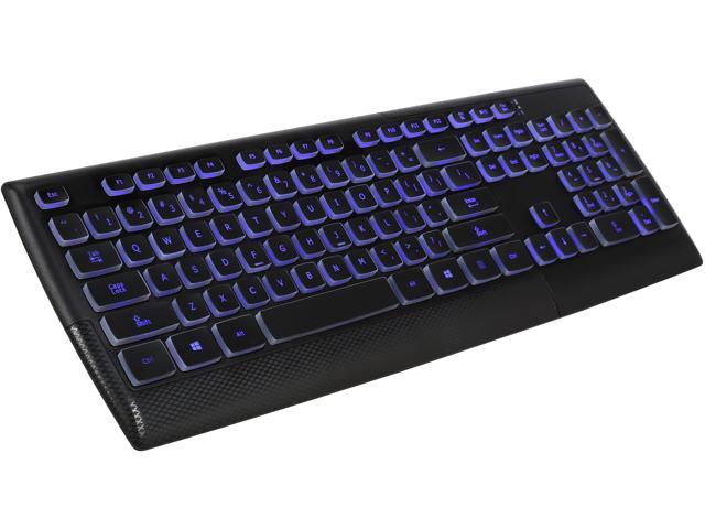 Rosewill RBK-100 - USB Wired, Illuminated Keyboard - Black, 104 Normal ...