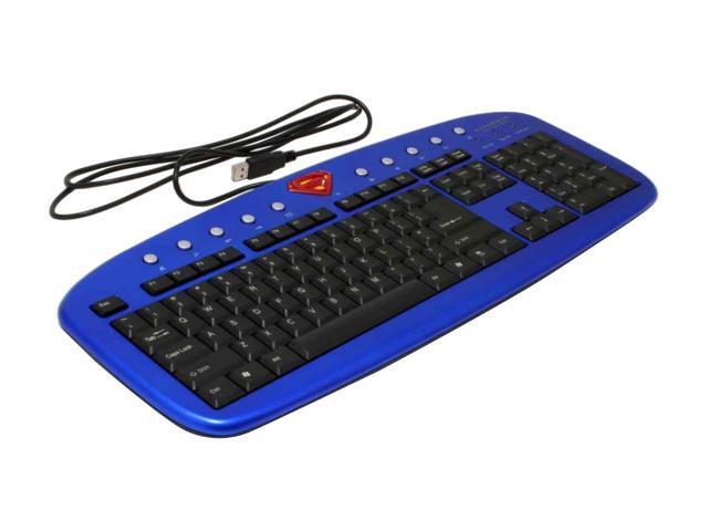 i-rocks Superman Returns Multimedia SP-6000-BL Black&Blue Keyboard ...
