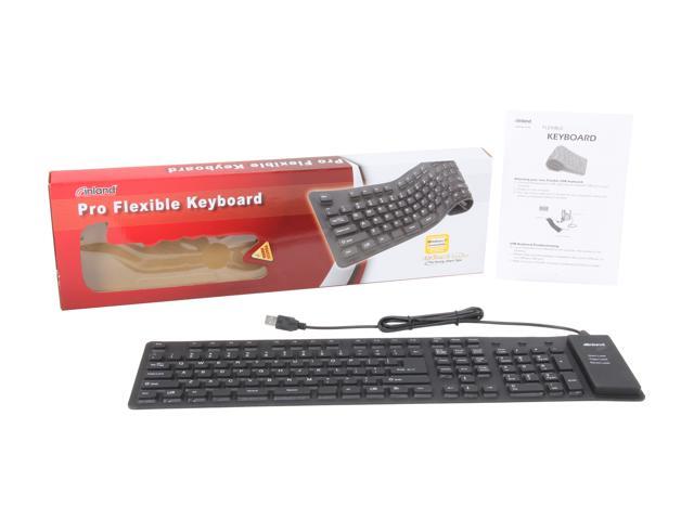 inland 70140 Black Wired Pro Foldable Keyboard - Newegg.com