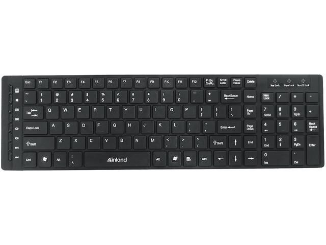 inland 70139 Black Wired Multimedia Keyboard - Newegg.com