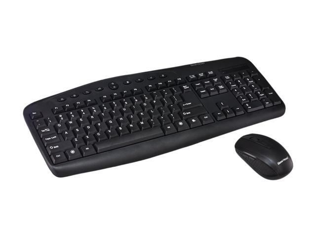 GEAR HEAD KB5125W Black RF Wireless Keyboard with Optical Mouse ...
