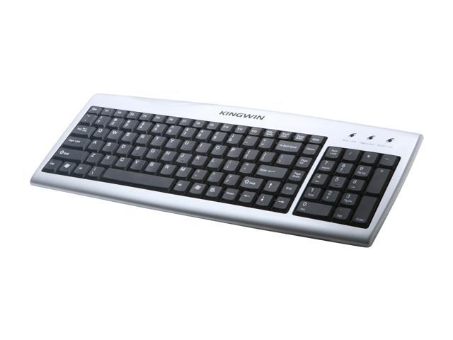 KINGWIN kwkb-0801 Silver and Black Keyboard - Newegg.com