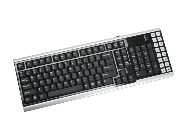 ione Scorpius- R1 Silver/Black Multimedia Keyboard - Newegg.com