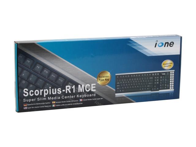 ione Scorpius- R1 Silver/Black Multimedia Keyboard - Newegg.com