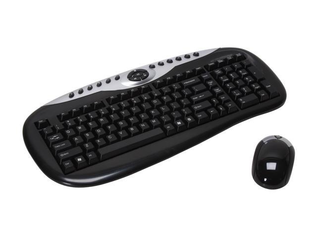ione Gemini M2 Black/Silver Bluetooth Wireless Keyboard & Mouse Combo ...
