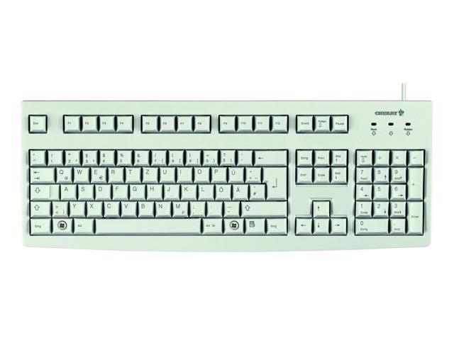 CHERRY G83-6104 Light Grey Wired PC Business Keyboard - Newegg.com