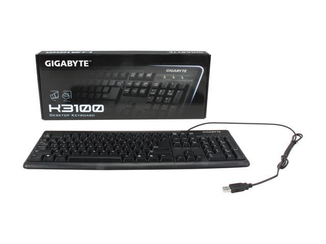 GIGABYTE K3100 GK-K3100 Black Wired Keyboard - Newegg.com