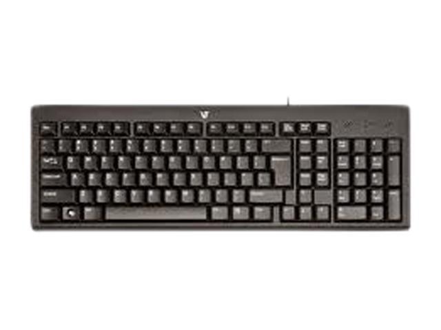 V7 Standard PS/2 Keyboard - Newegg.com