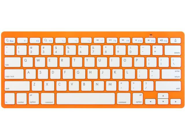 Rocksoul BK-101001OW Orange Bluetooth Wireless Keyboard for Apple ...