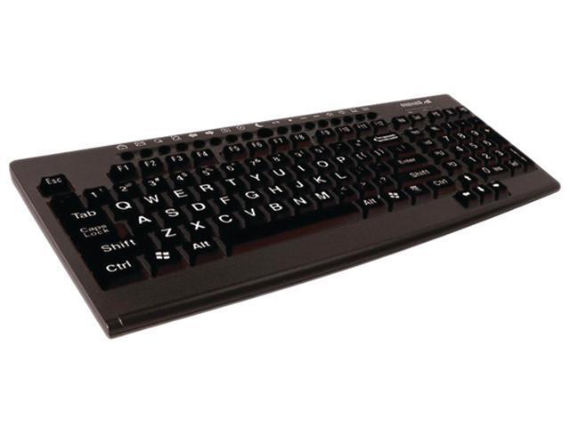 Maxell 191045 Black Wired CKLP2 Large Print Keyboard - Newegg.com